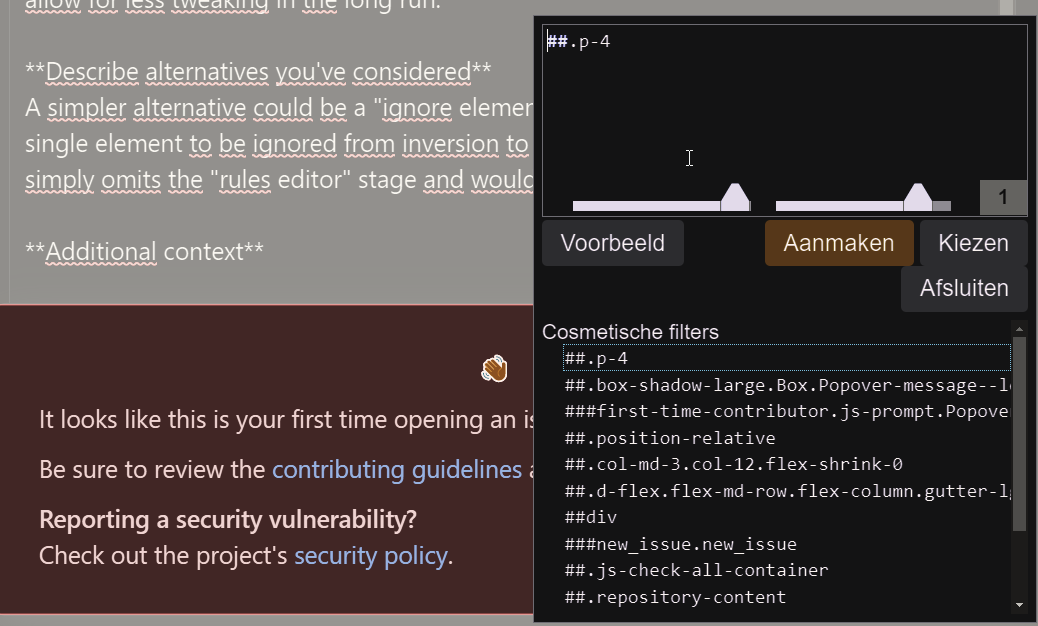 [Feature Request] Element picker · Issue #4495 · darkreader/darkreader · GitHub