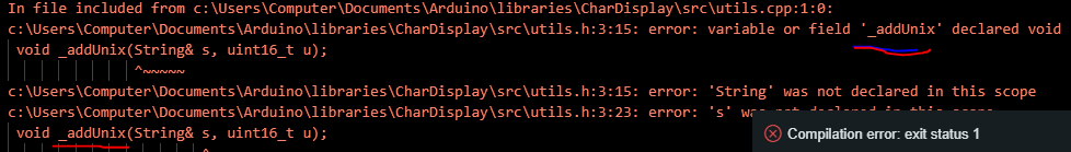 Не компилируется, валится с ошибкой · Issue #1 · GyverLibs/CharDisplay · GitHub