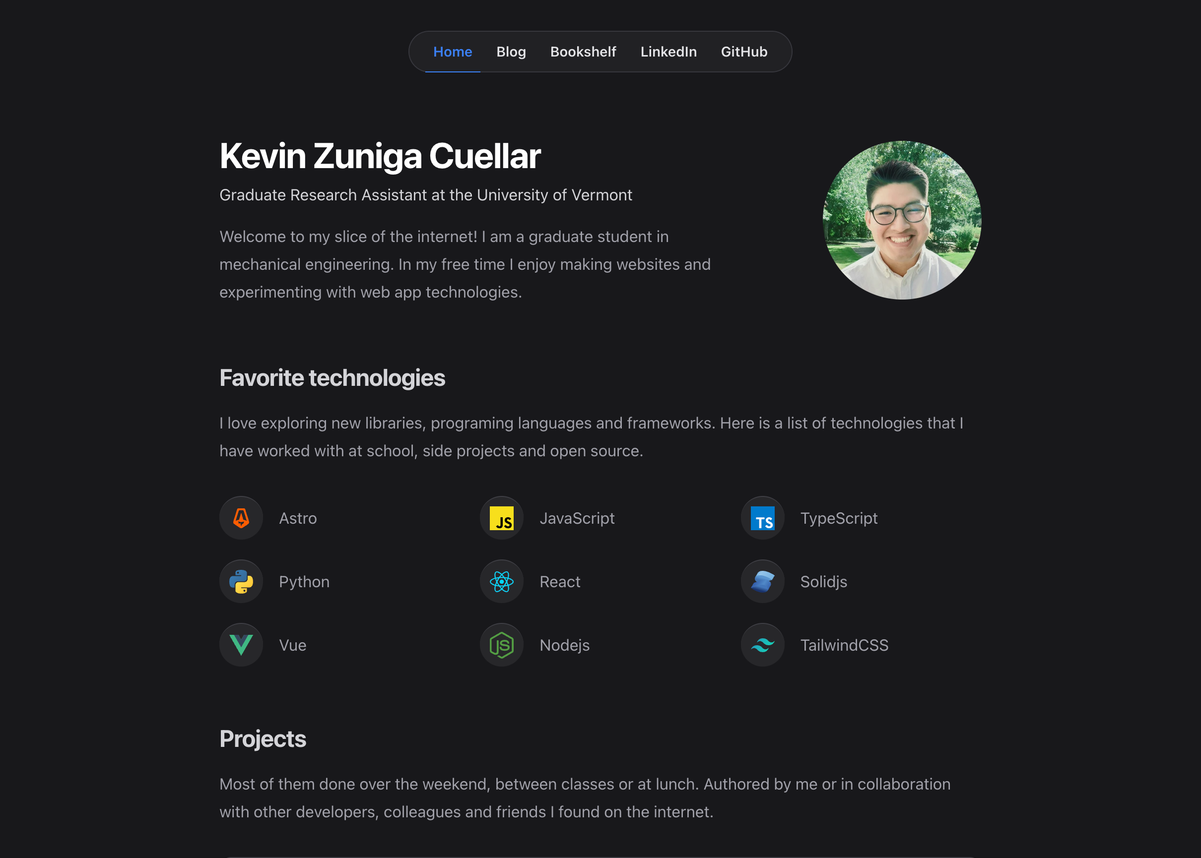 SHOWCASE: add personal website · Issue #292 · withastro/astro.build · GitHub