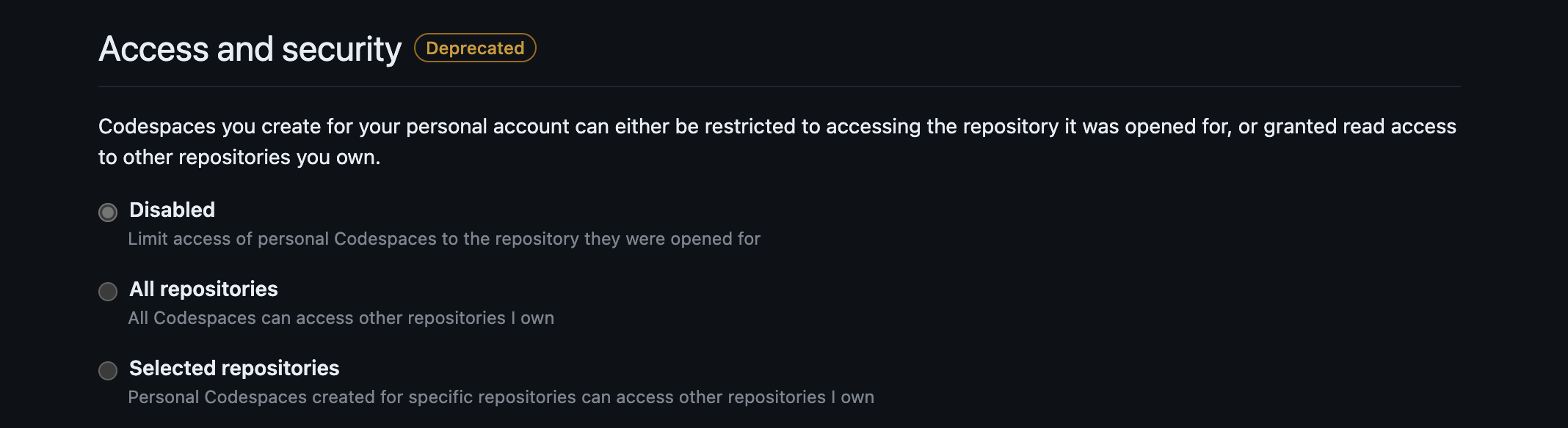 Codespaces Repository Access and Security Setting Removal - The GitHub Blog