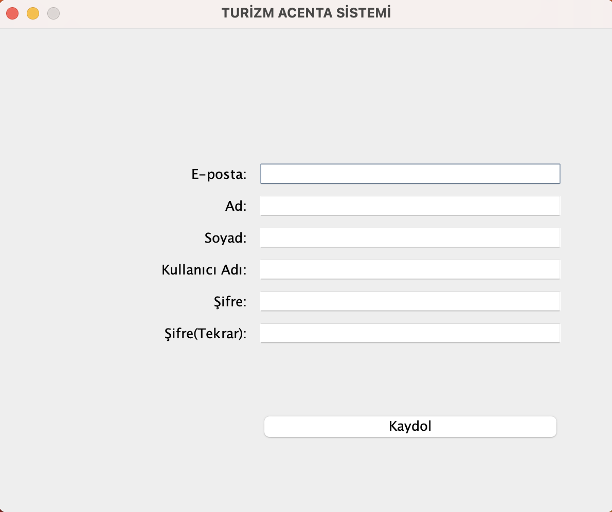GitHub - furkanbalikci/TourismAgencySystem: Tourism Agency System