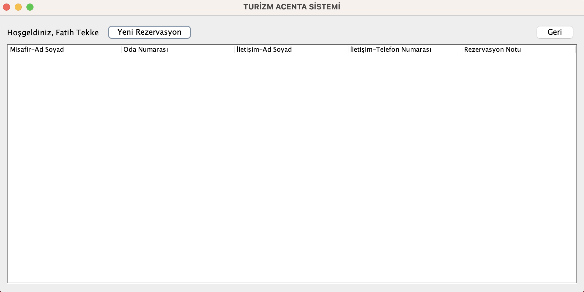 GitHub - furkanbalikci/TourismAgencySystem: Tourism Agency System
