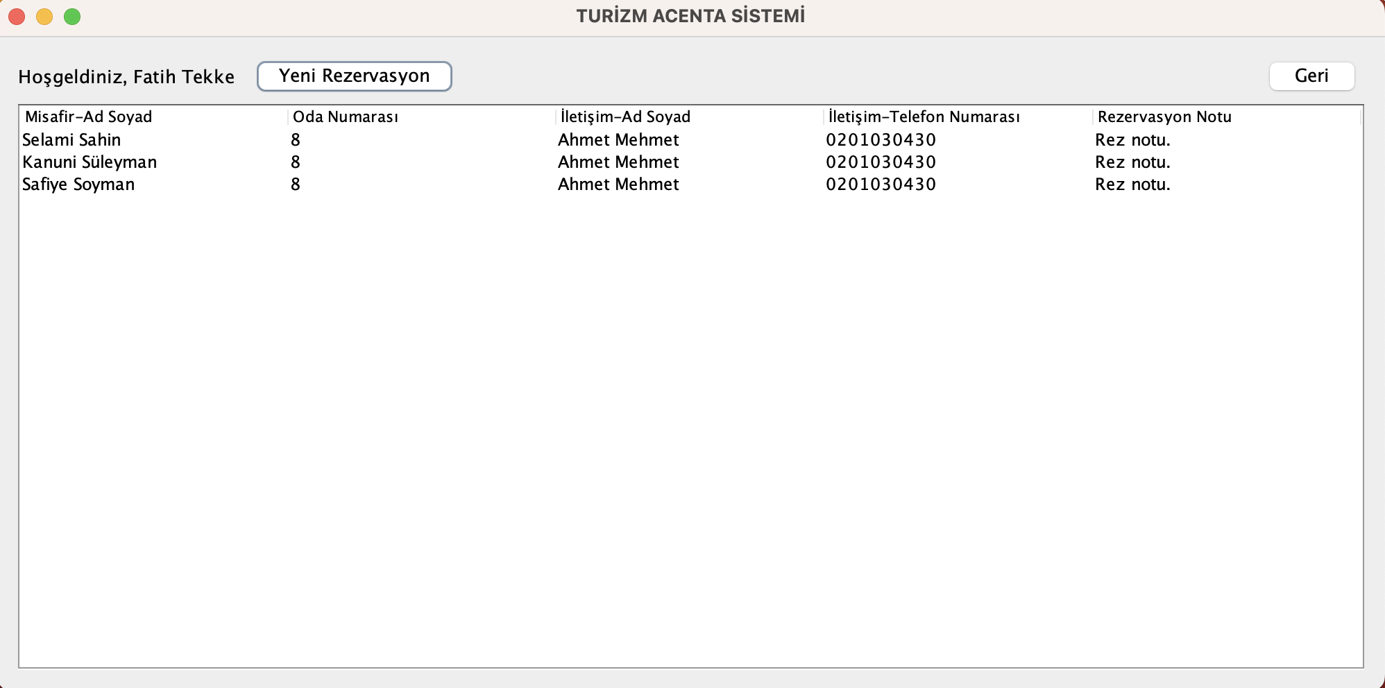 GitHub - furkanbalikci/TourismAgencySystem: Tourism Agency System