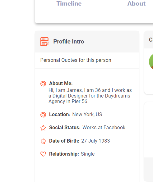 Design a detailed personal form for the About Component · Issue #91 · KristianWEB/fakebooker ...
