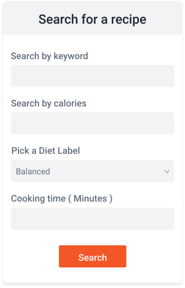 Design a filterForm modal with action Button ( Mobile ) · Issue #55 · KristianWEB/recipe-manager ...