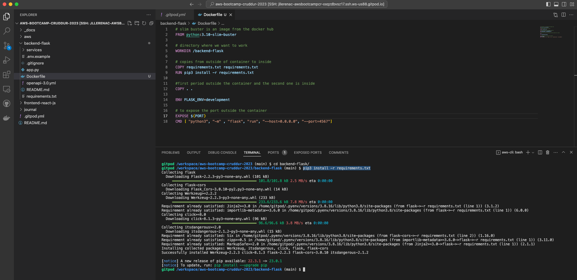 aws-bootcamp-cruddur-2023/journal/week1.md at main · jllerenac/aws-bootcamp-cruddur-2023 · GitHub