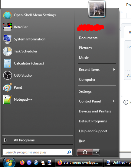 Start menu overlaps Windows Vista Orb · Issue #411 · dremin/RetroBar · GitHub
