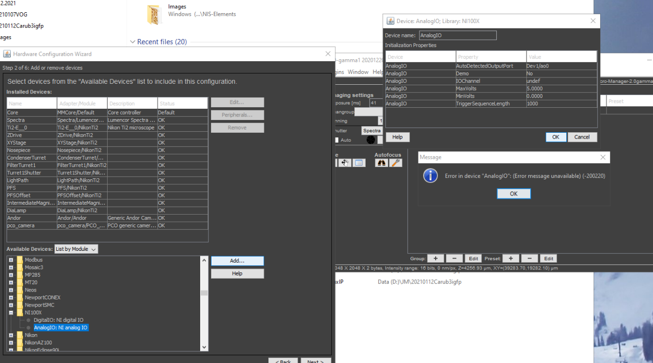 NIDAQ having unknown error · Issue #1107 · micro-manager/micro-manager · GitHub