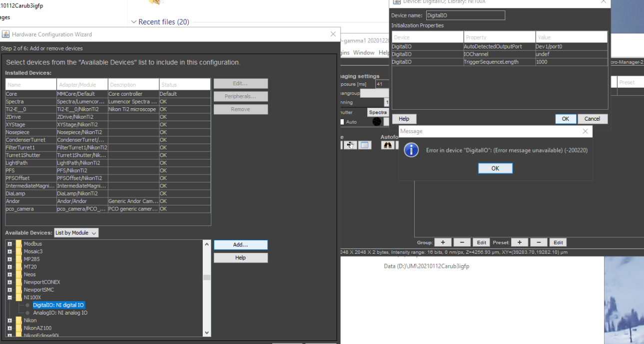 NIDAQ having unknown error · Issue #1107 · micro-manager/micro-manager · GitHub