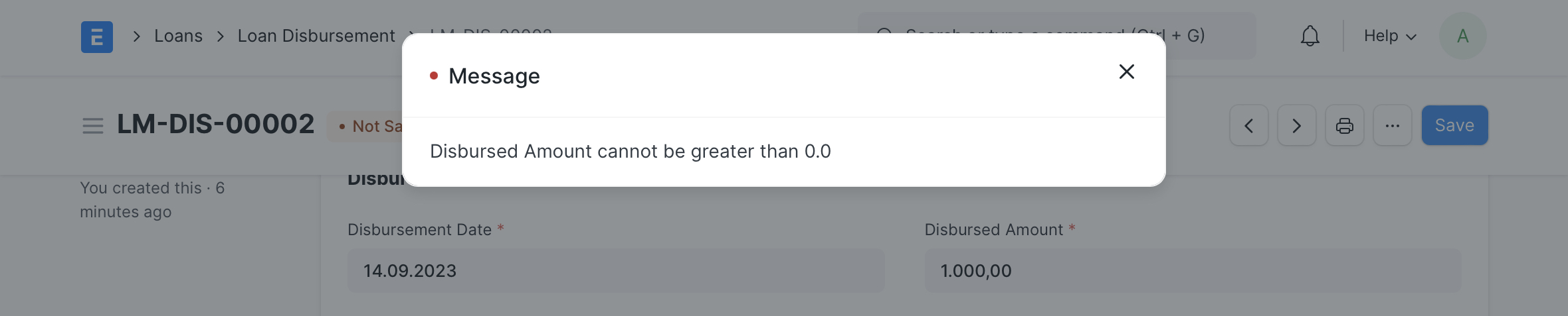 No further disbursement entry if Loan amount is fully disbursed · Issue #14 · frappe/lending ...