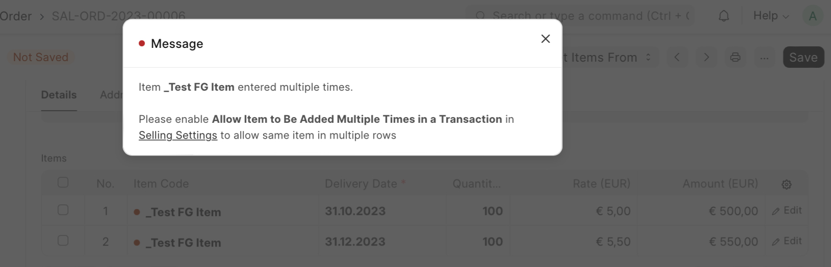 Duplicate Items check: Propose replacing configuration by more nuanced case-by-case solutions ...