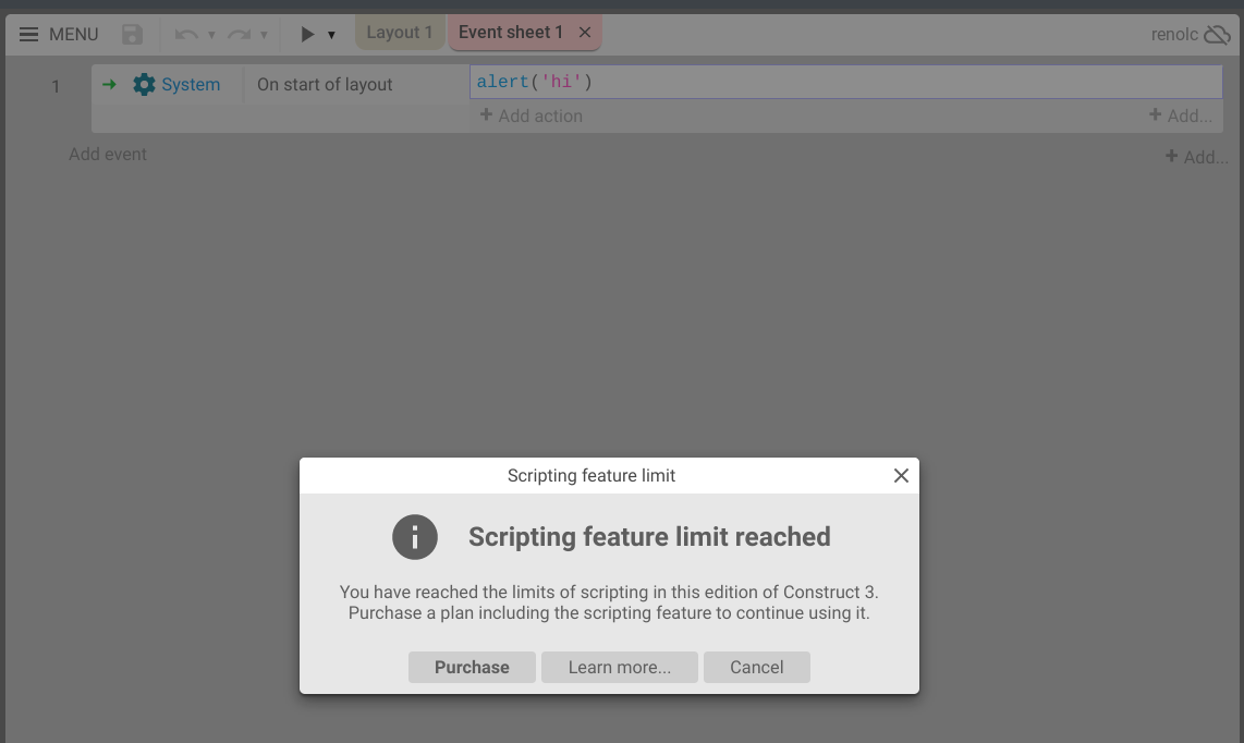 Offline mode limits scripts on paid account · Issue #3686 · Scirra/Construct-bugs · GitHub