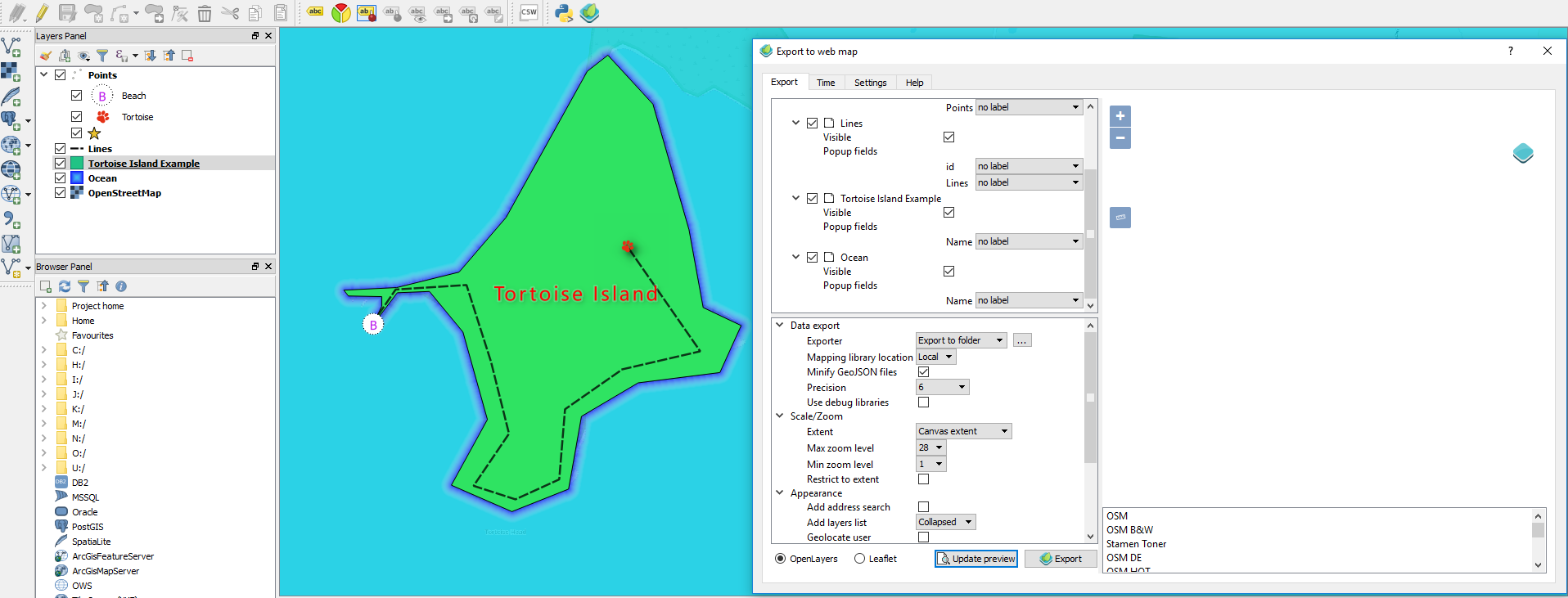 Preview / Export appears Blank · Issue #706 · qgis2web/qgis2web · GitHub