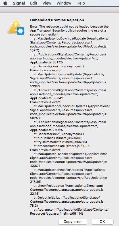 Signal reports error at opening, then crashes. · Issue #3060 ...
