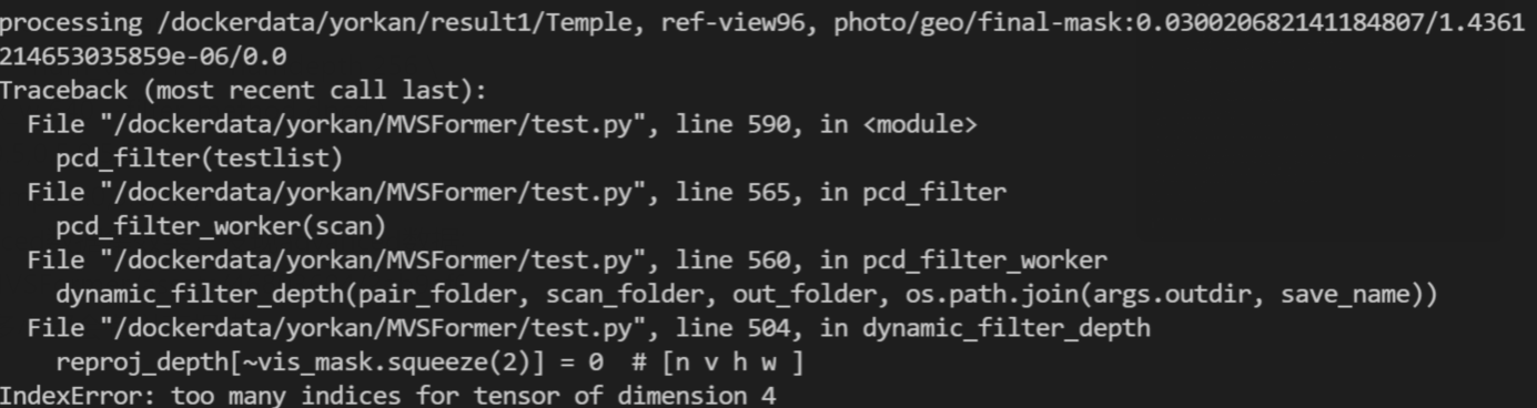 关于T&T advanced 数据集测试的问题 · Issue #27 · ewrfcas/MVSFormer · GitHub