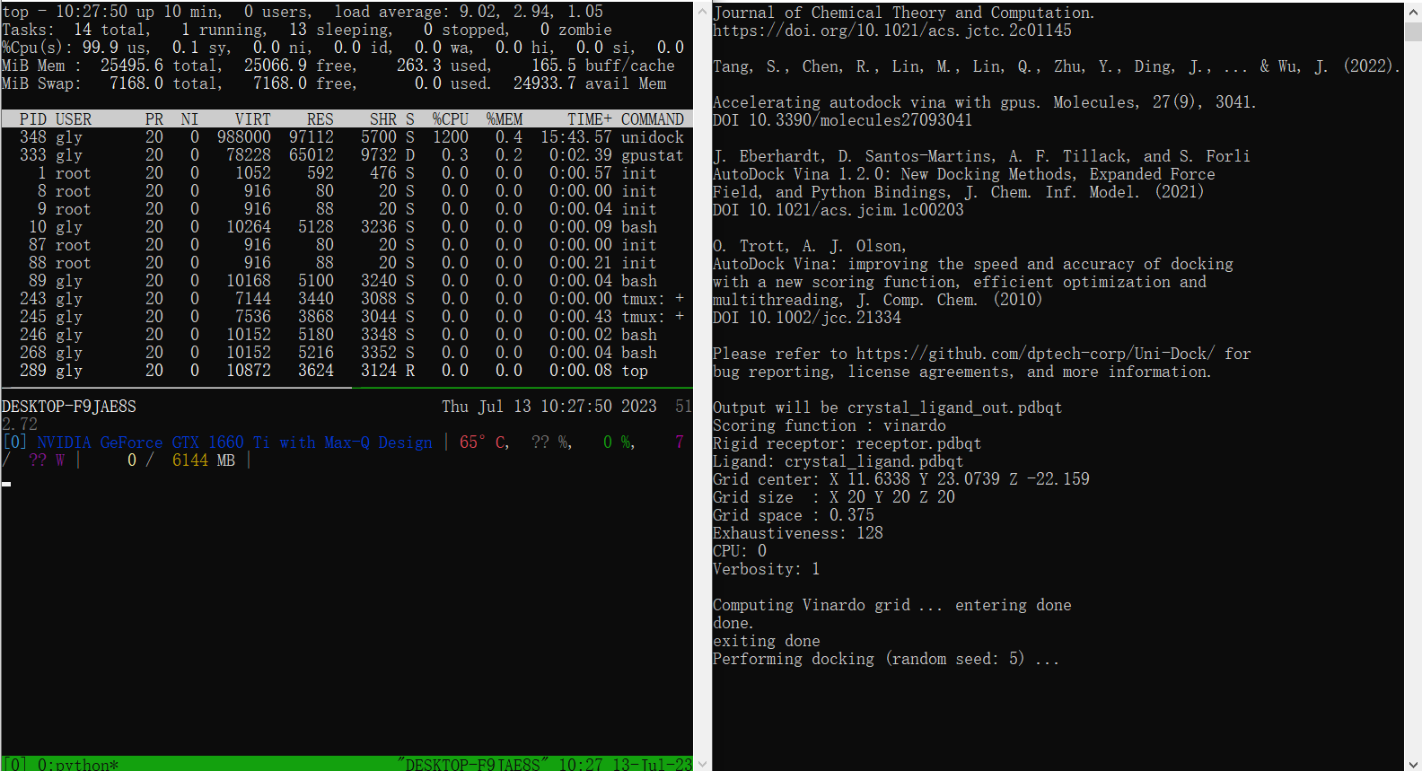 Unable to run unidock in WSL2 · Issue #12 · dptech-corp/Uni-Dock · GitHub