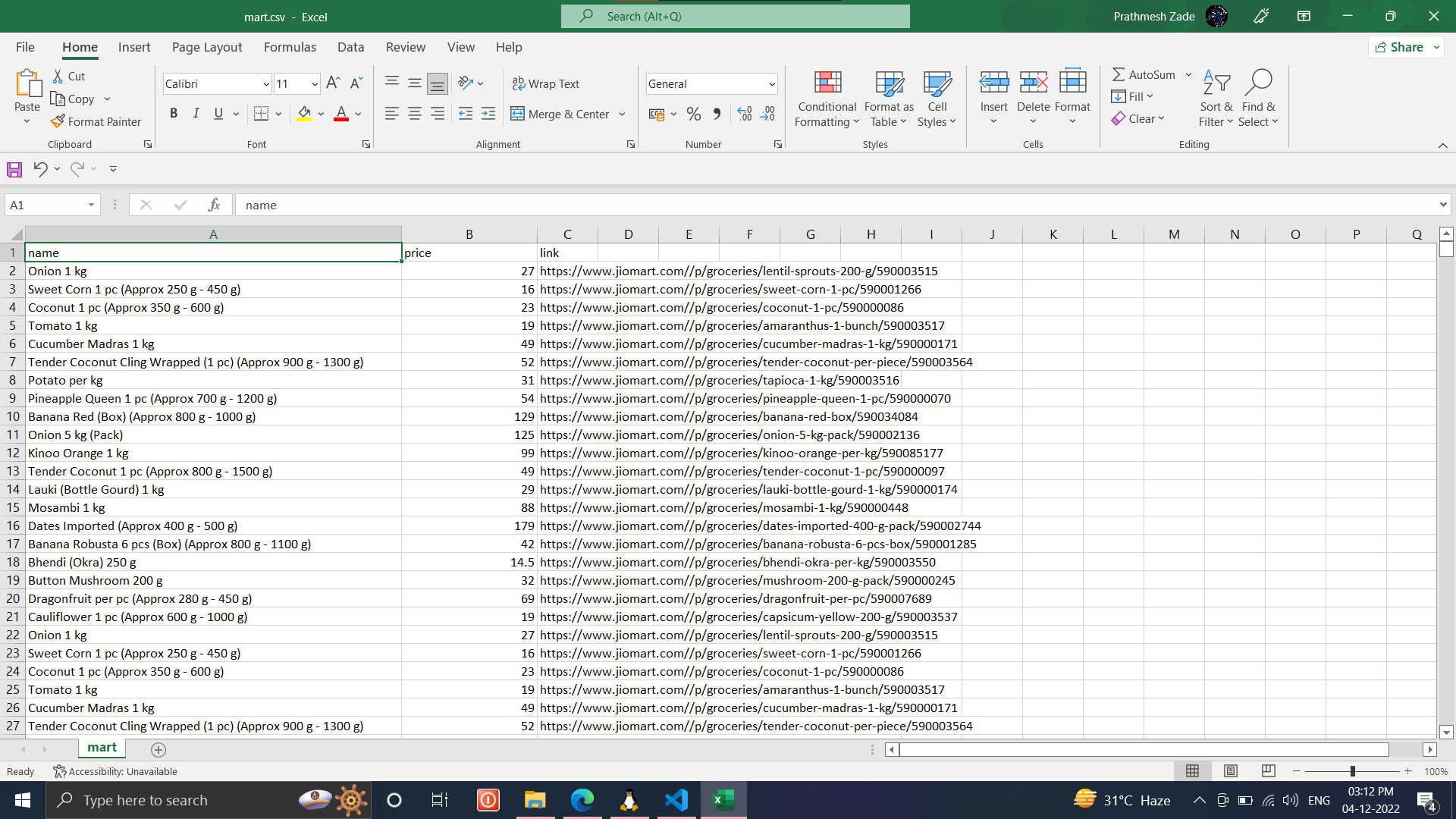 GitHub - prathameshza/jioscrape: Scrapy project on jiomart