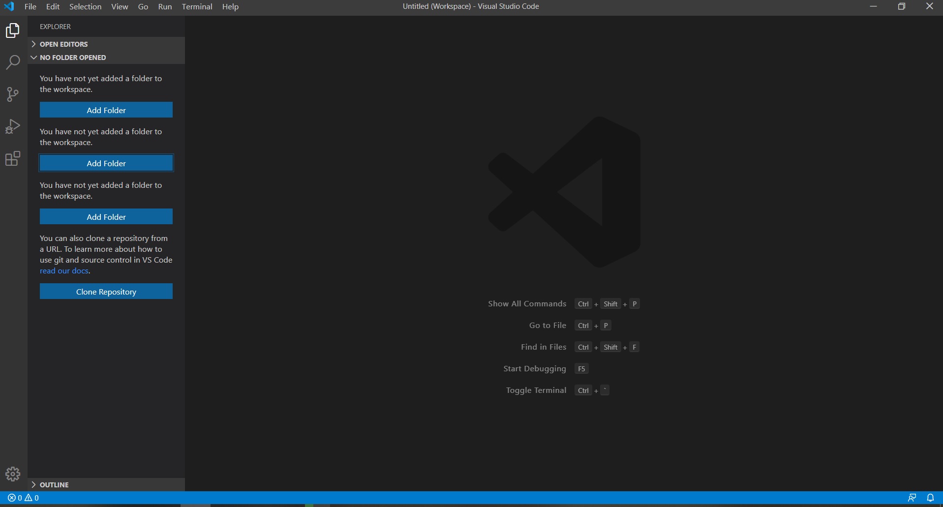 Multiple Add Folder · Issue #94460 · microsoft/vscode · GitHub