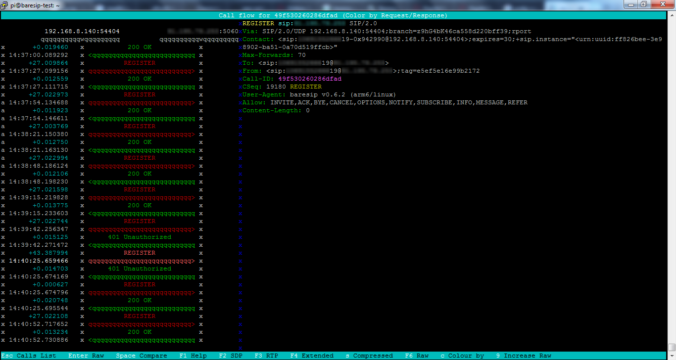 Auth fails on re-REGISTER · Issue #717 · baresip/baresip · GitHub