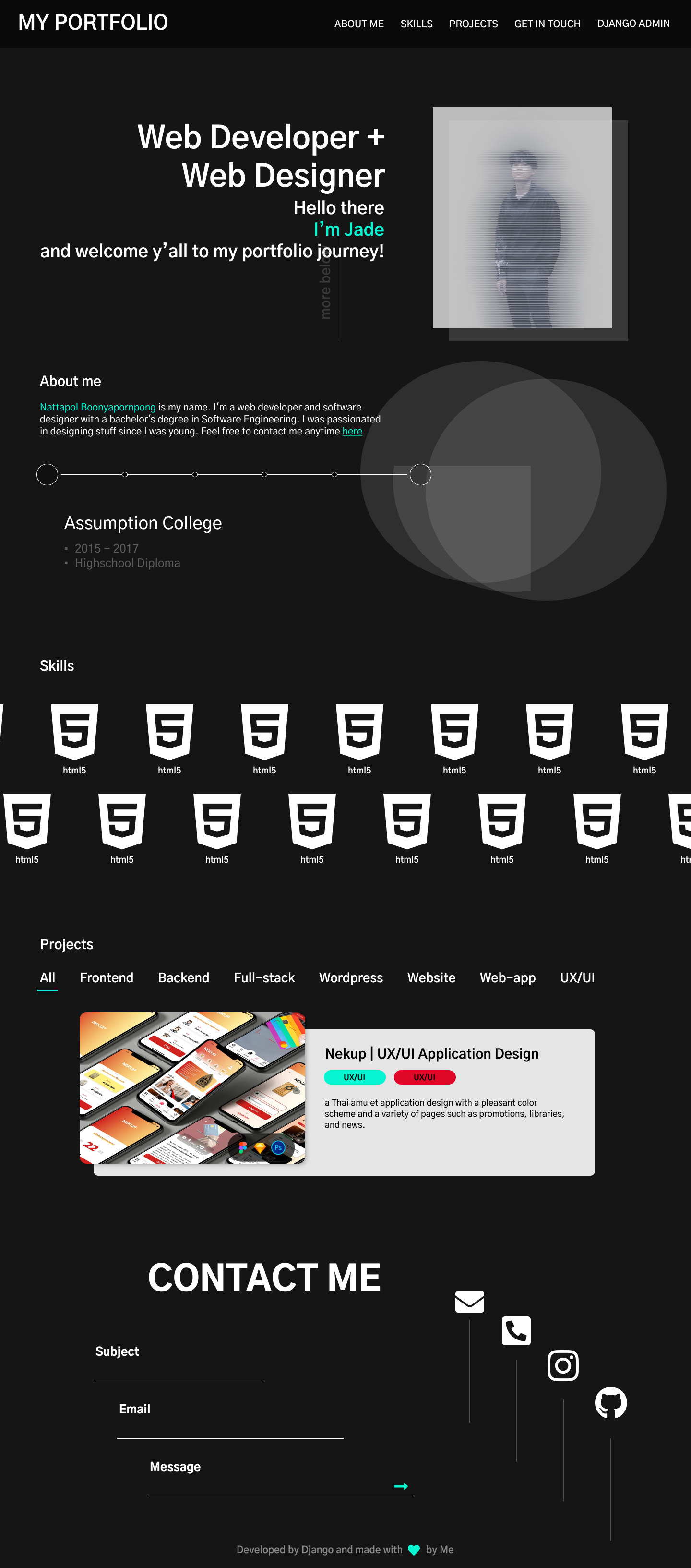 GitHub - bleachjade/my-portfolio-using-django