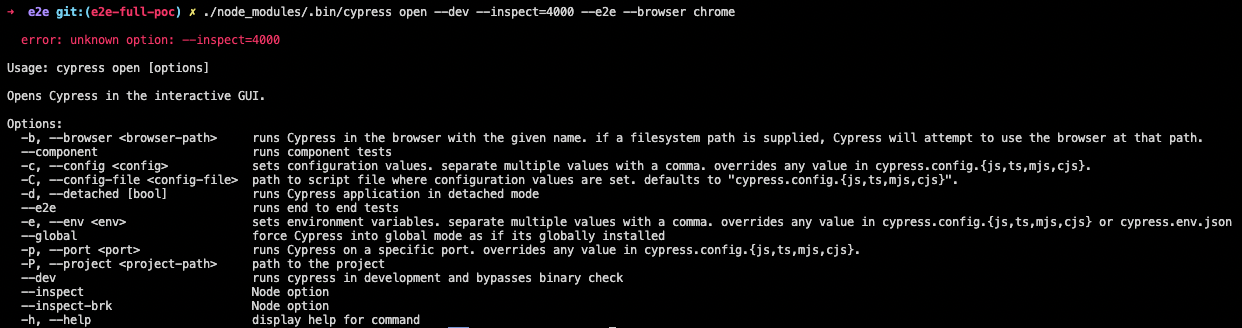 --dev --inspect command line option doesnt work · Issue #23058 ...