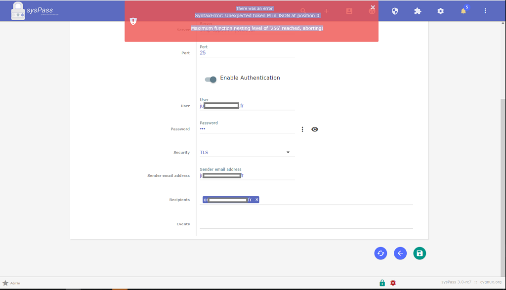 Maximum function nesting level of '256' reached, aborting! · Issue #1165 · nuxsmin/sysPass · GitHub