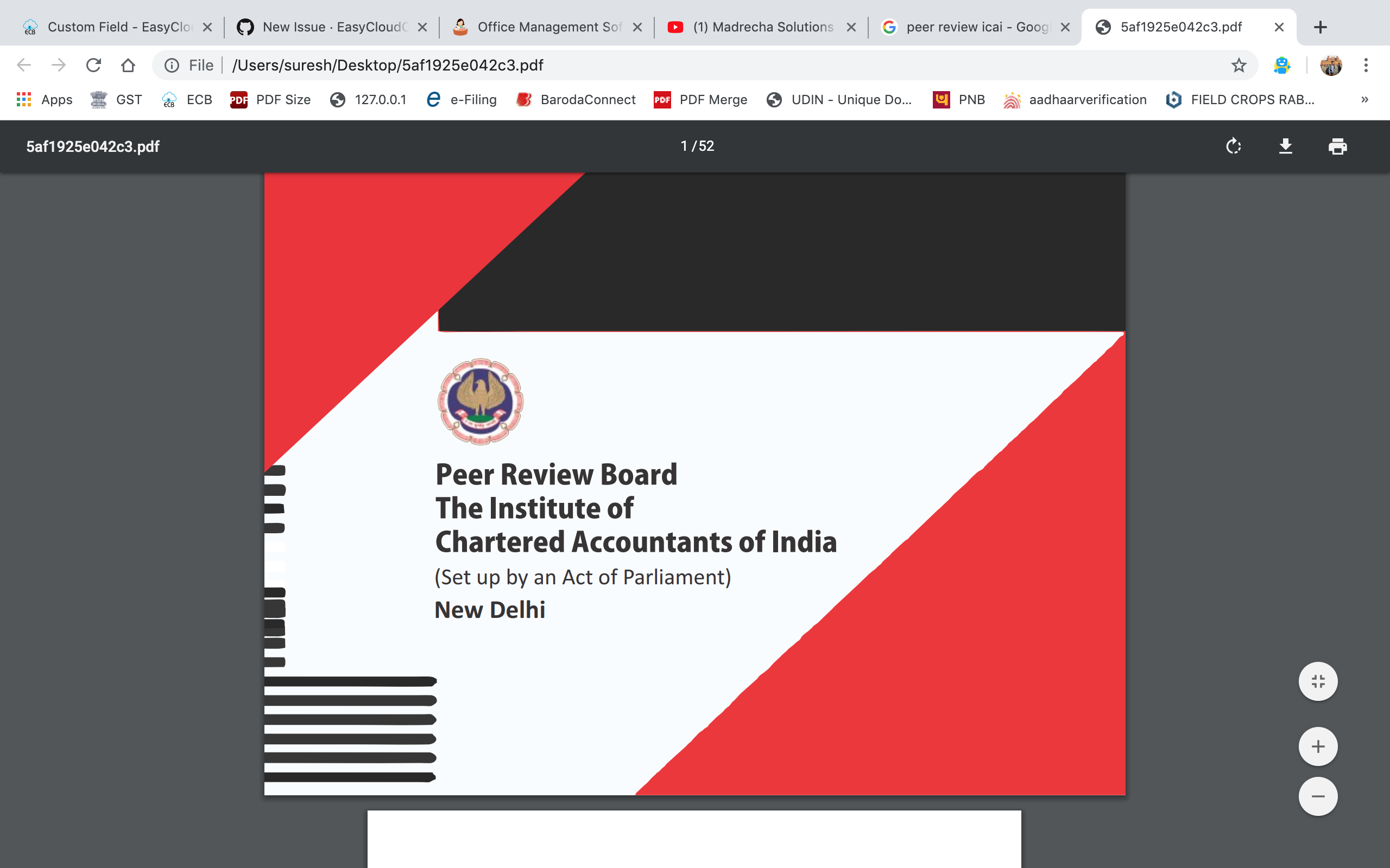 Software should ensure Peer Review Compliance As per ICAI and etc body ...