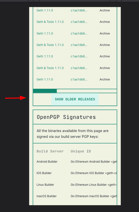 [UI bug] - button width/styles don't expand correctly on mobile · Issue #99 · ethereum/geth ...