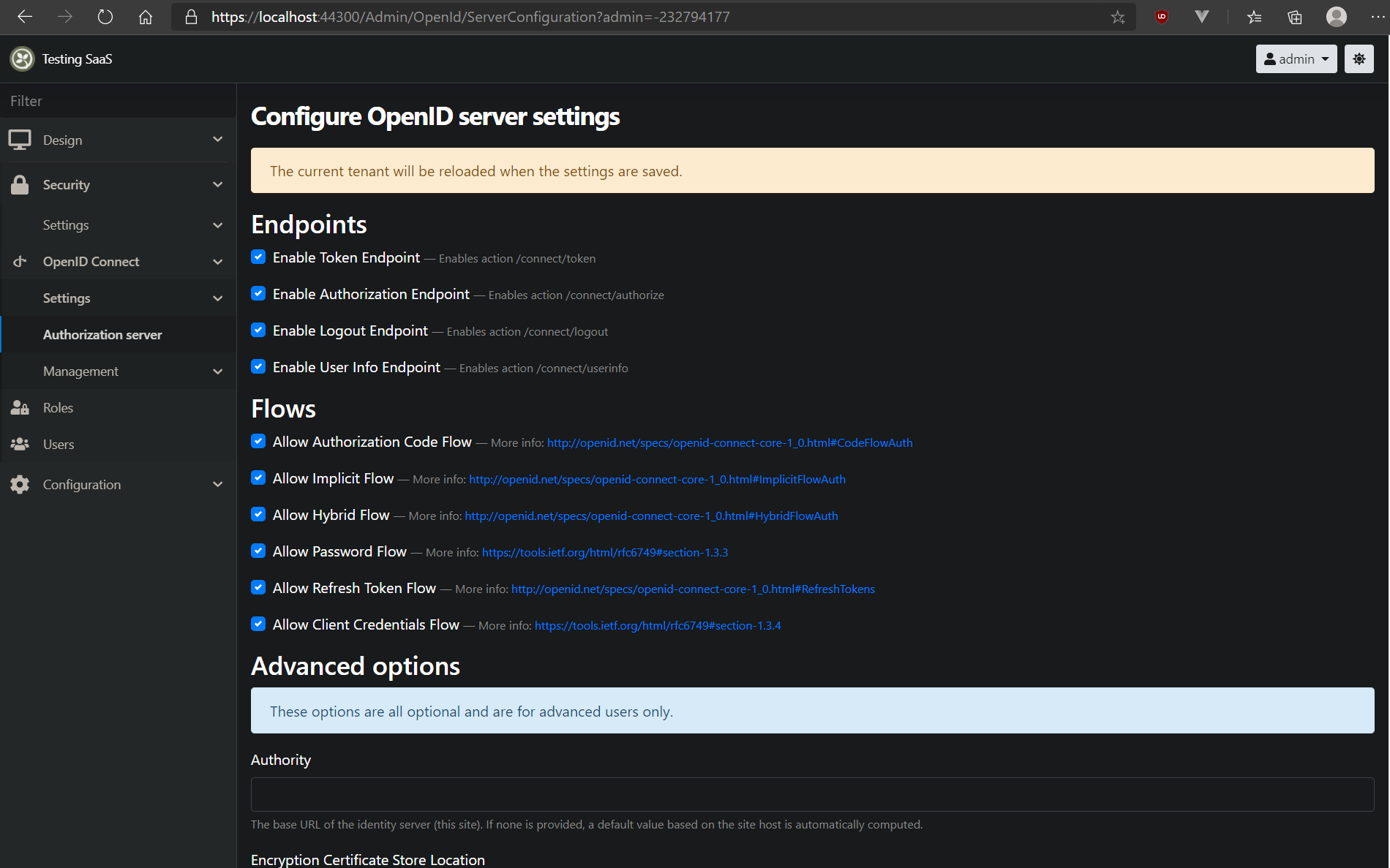 OpenId client - Validate Authority Url when saving settings · Issue #7836 · OrchardCMS ...