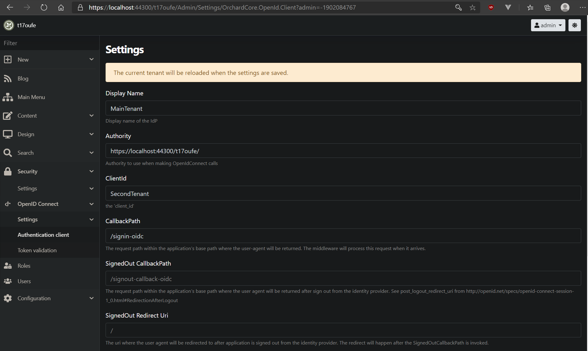 OpenId client - Validate Authority Url when saving settings · Issue #7836 · OrchardCMS ...