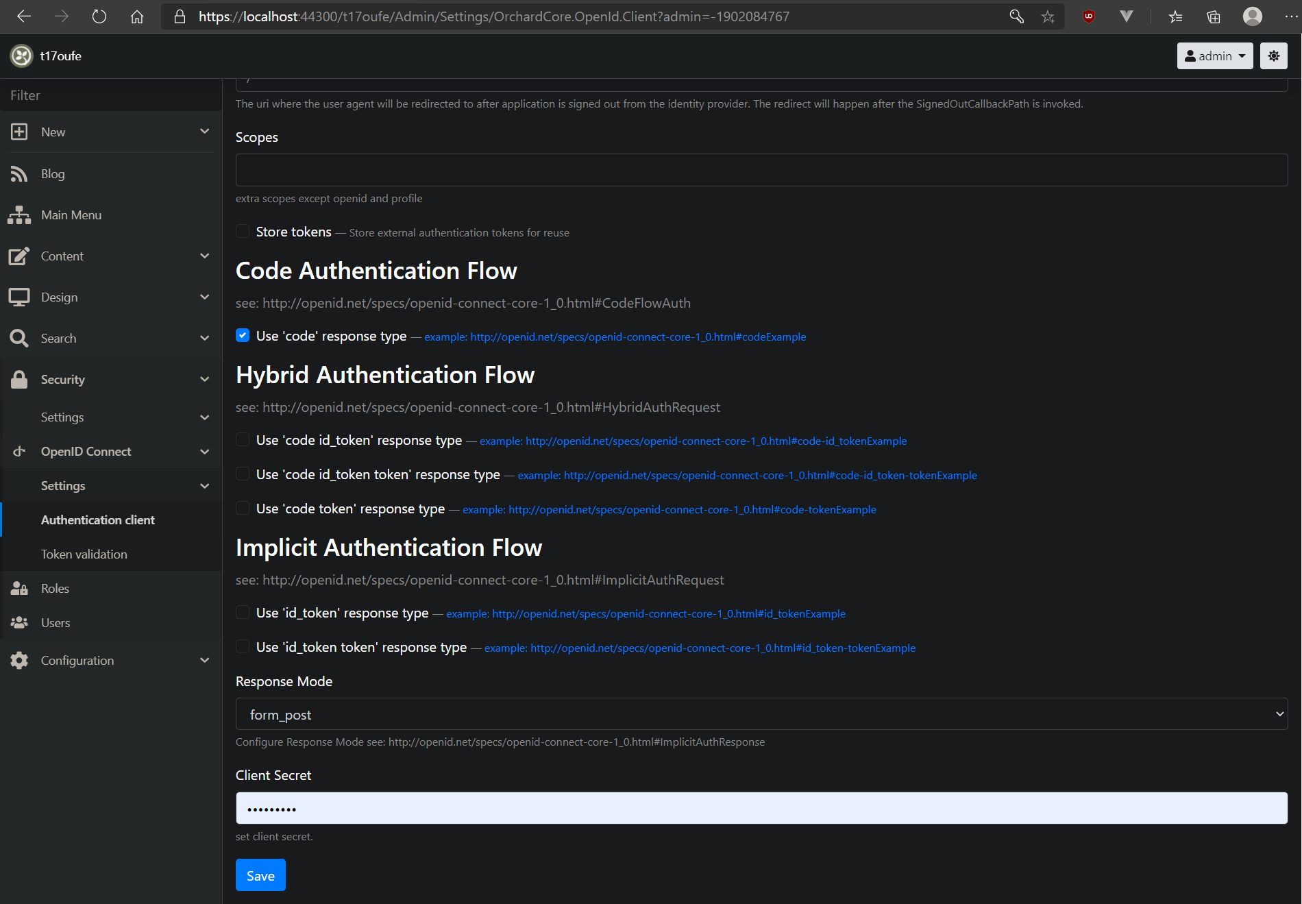 OpenId client - Validate Authority Url when saving settings · Issue #7836 · OrchardCMS ...