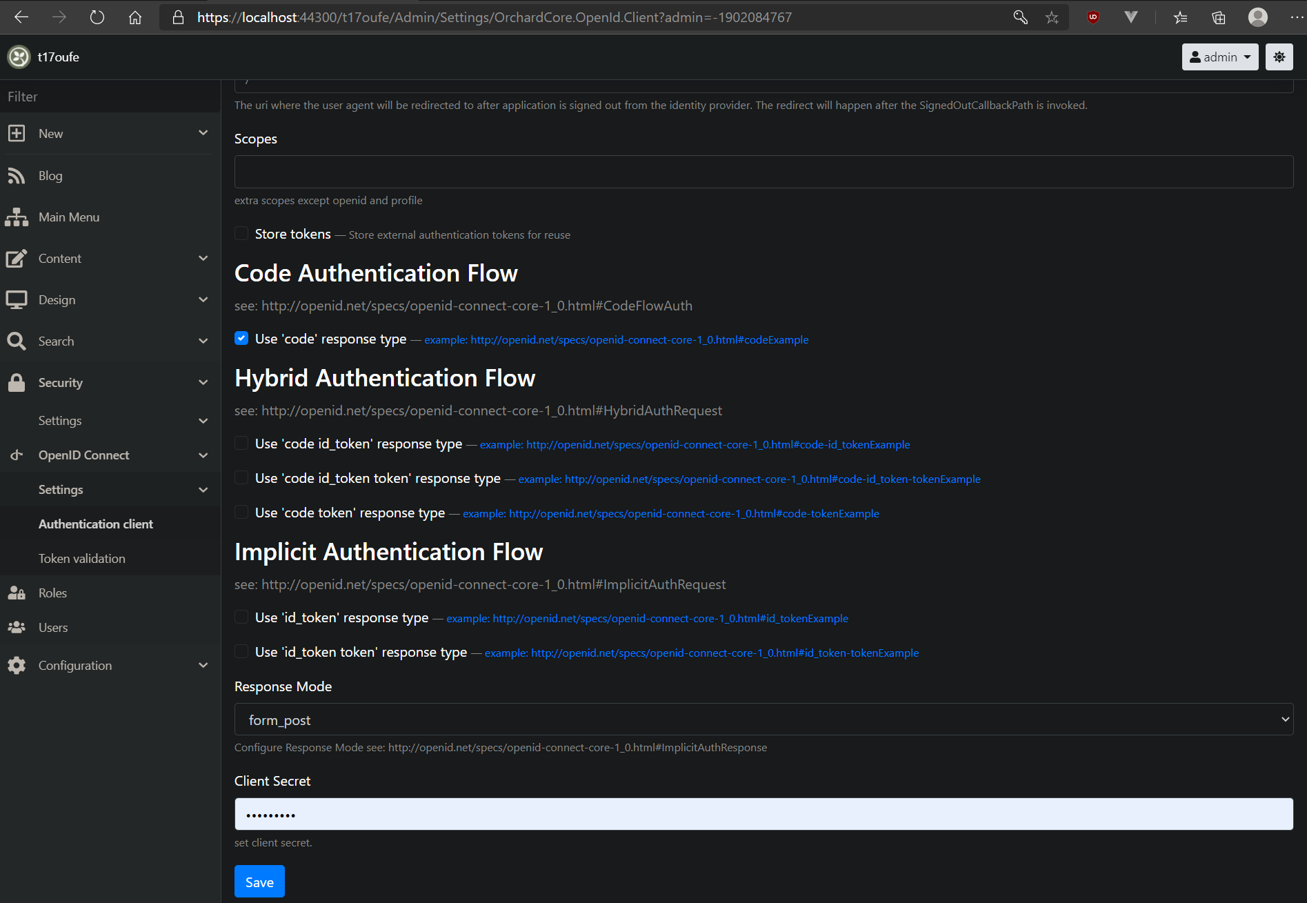 OpenId client - Validate Authority Url when saving settings · Issue #7836 · OrchardCMS ...