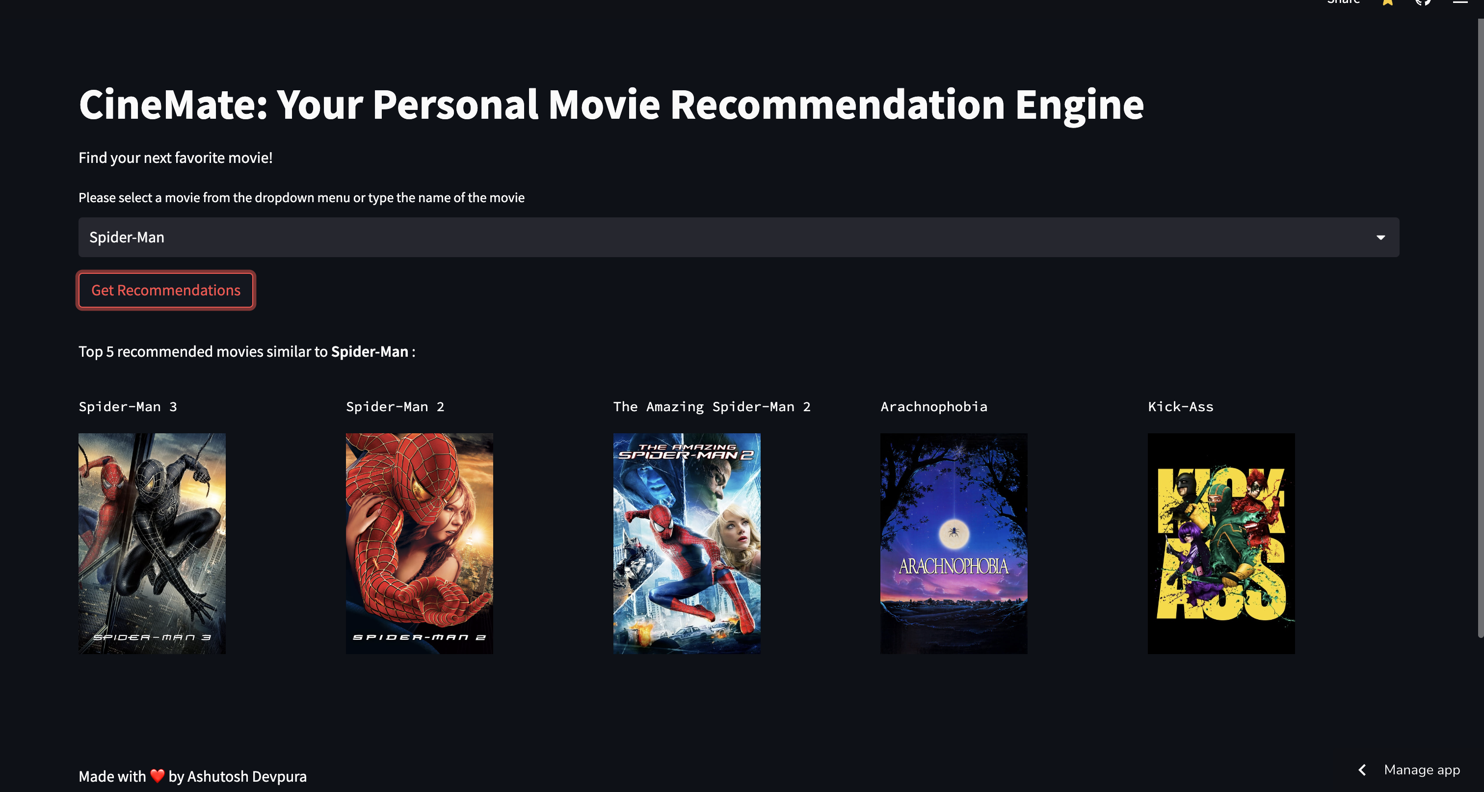 GitHub - AshutoshDevpura/Movie-Recommendation-Engine-TMDB5000