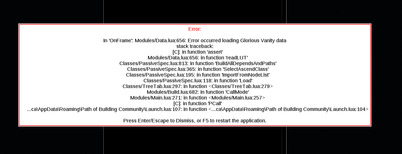 Error Loading Builds - "attempt to index nil value" re Timeless Jewel · Issue #4562 ...