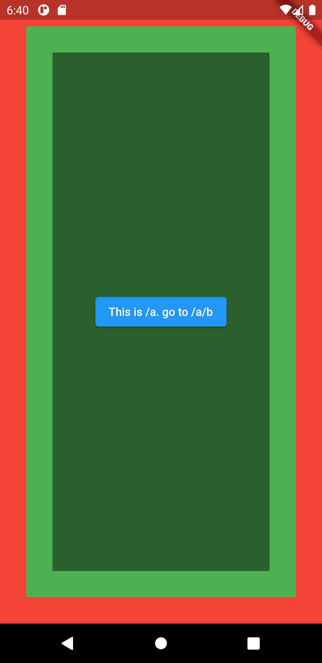 [ go_router ] Nested ShellRoute does not show when pushing new route · Issue #113032 · flutter ...