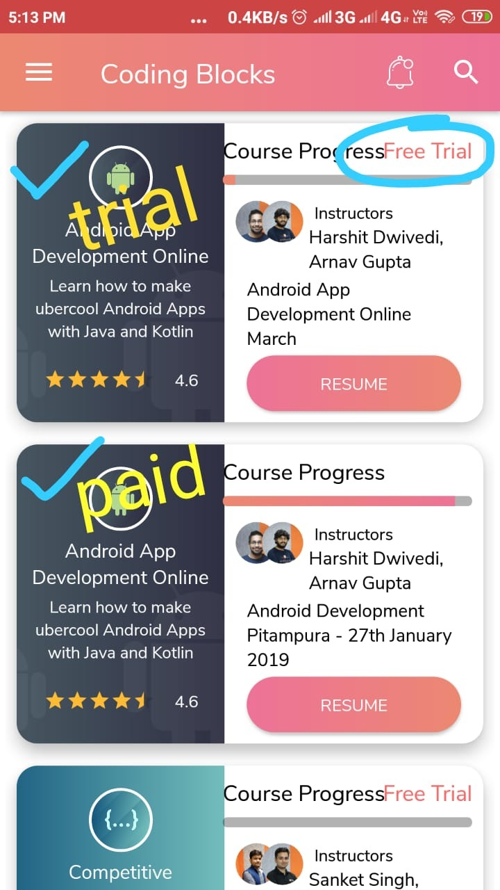 Find an issue / suggest an improvement · Issue #234 · coding-blocks/CBOnlineApp · GitHub
