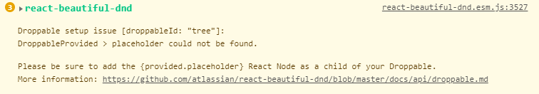 Get the bunch of warnings during dragging item · Issue #1424 · atlassian/react-beautiful-dnd ...
