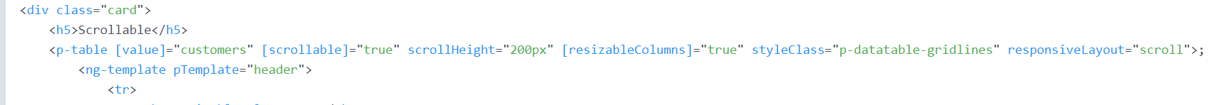 Documentation: Table Resize partly not matching stackblitz example · Issue #10999 · primefaces ...