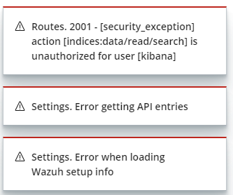 Wazuh App - Authorization Exception · Issue #1266 · wazuh/wazuh-dashboard-plugins · GitHub