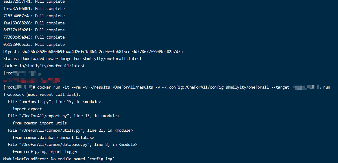 使用docker版报No module named 'config.log' · Issue #262 · shmilylty ...