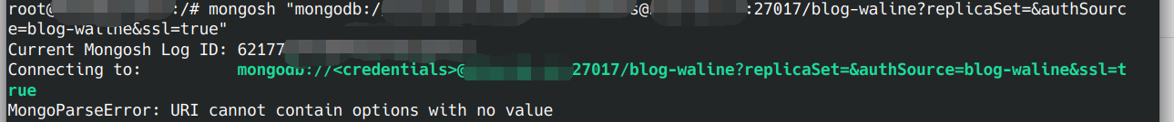 [Bug]: MongoDB，当不使用Replica Set时，连接立即失败，服务端无法开启 · Issue #831 · walinejs/waline · GitHub
