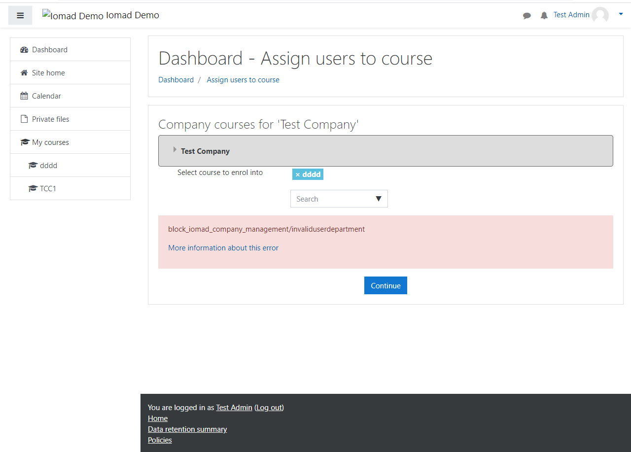Unable to unenrol users from IOMAD dashboard · Issue #1423 · iomad ...
