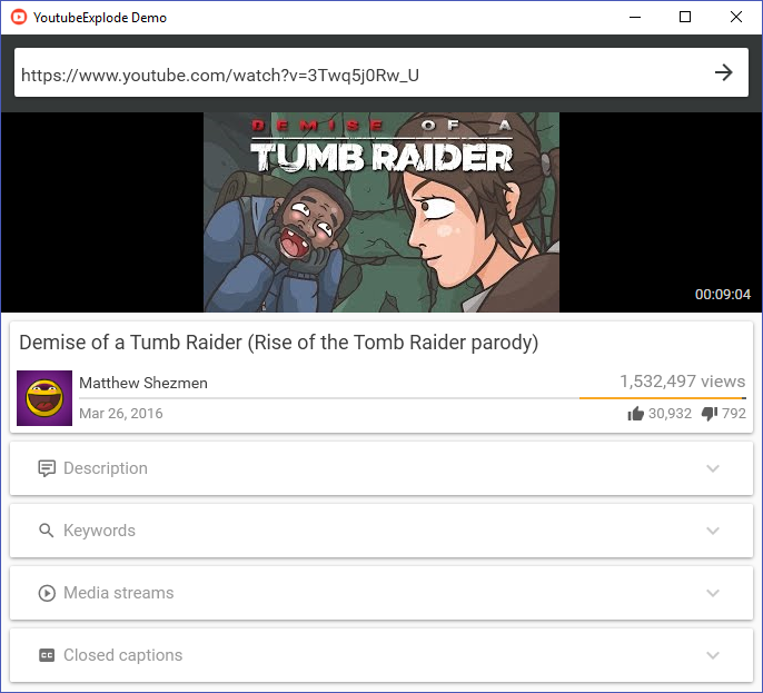 How can I get the GUI in screenshots section? · Issue #208 · Tyrrrz/YoutubeExplode · GitHub