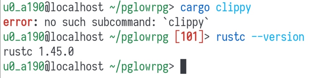 Cargo Clippy Is Missing In Rust 1 45 0 Update Issue 5614 Termux cargo-clippy-is-missing-in-rust-1-45-0-update-issue-5614-termux
