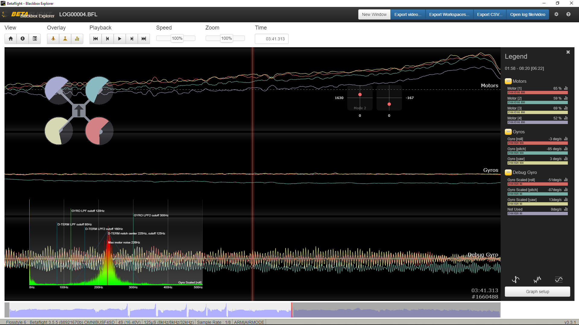 Blackbox Log Viewer 330 Log Files With Firmware Betaflight 35x Are Displaying Strange 3295