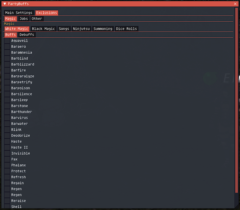 GitHub - BagTown/PartyBuffs: Fork of PartyBuffs for FFXI ashita v3. Added configuration support.