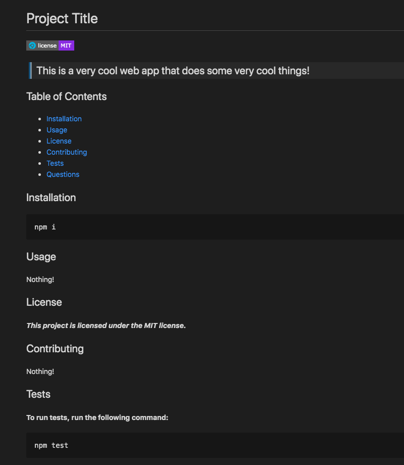 GitHub - masonstafford/README-generator: README-generator