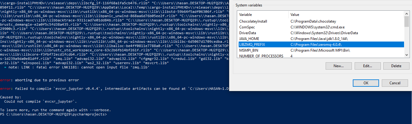 Windows build error · Issue #53 · evcxr/evcxr · GitHub