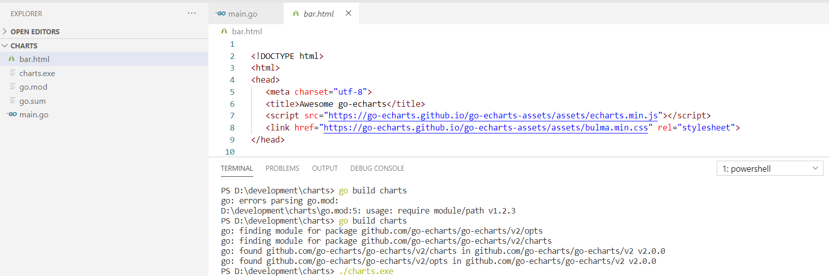 Replacing Bulma css · Issue #113 · go-echarts/go-echarts · GitHub