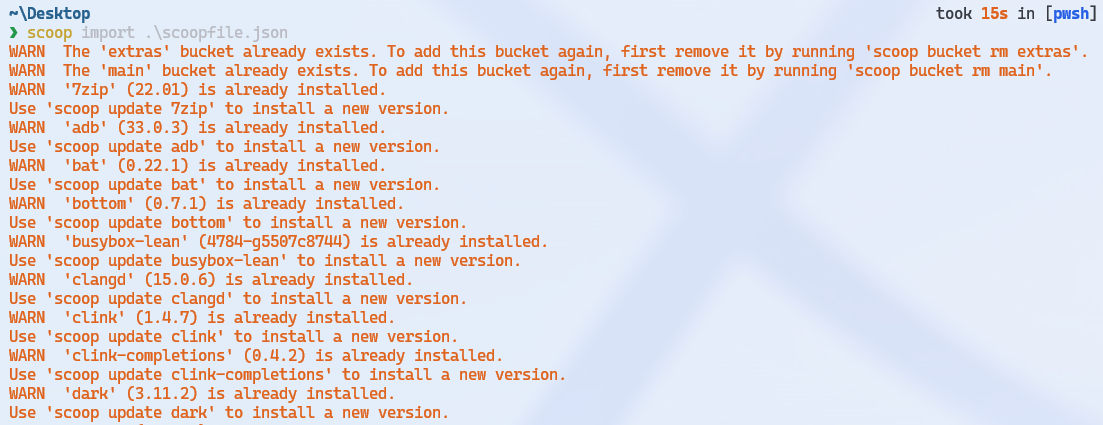 [Bug] Loop in scoop import. · Issue #5256 · ScoopInstaller/Scoop · GitHub